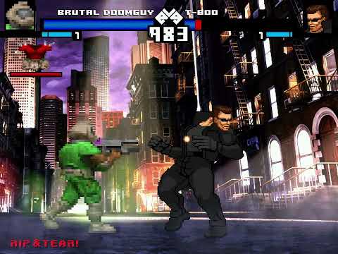 Mugen - Brutal Doomguy vs Terminator/RoboCop