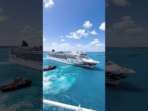 Norwegian Gem of Norwegian Cruise Lineβs Jewel-class docked in Bahamas #norwegiancruiseline #cruise