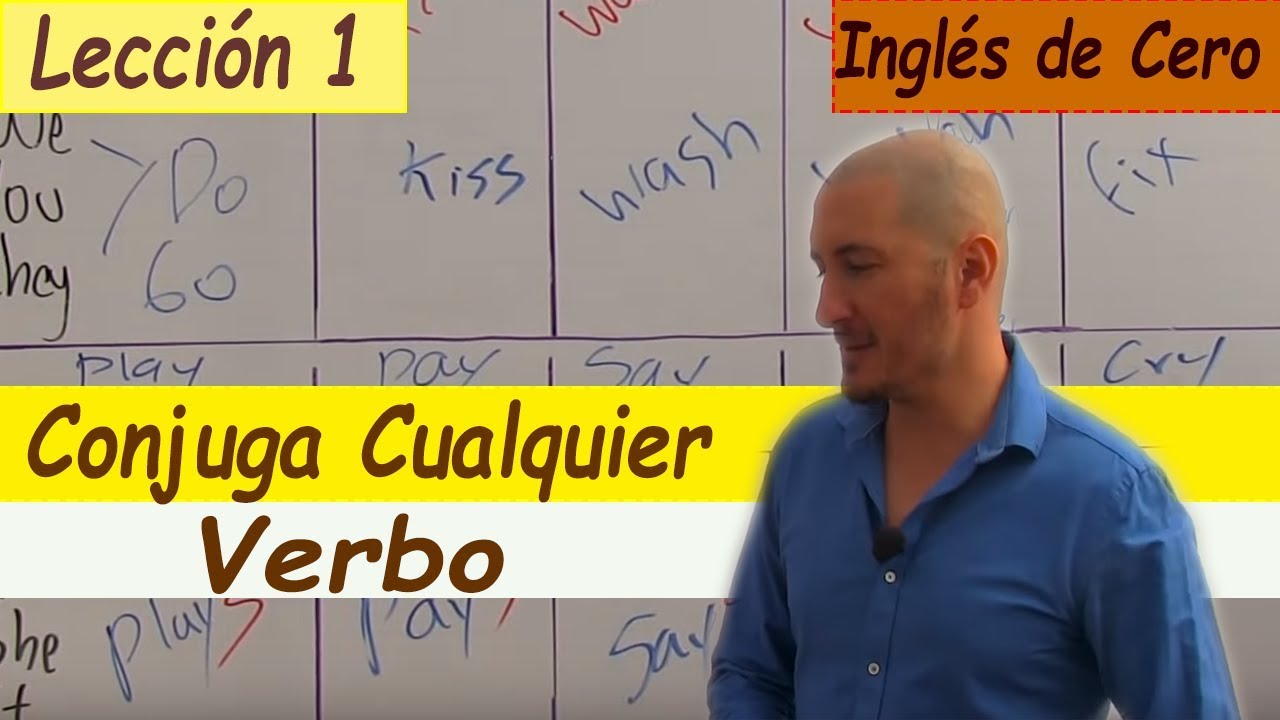 How to conjugate ANY VERB in English, SIMPLE PRESENT, EASY LESSON 1