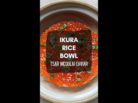 Ikura Don Buri - Salmon/Trout Roe with Rice is AMAZING! #shorts