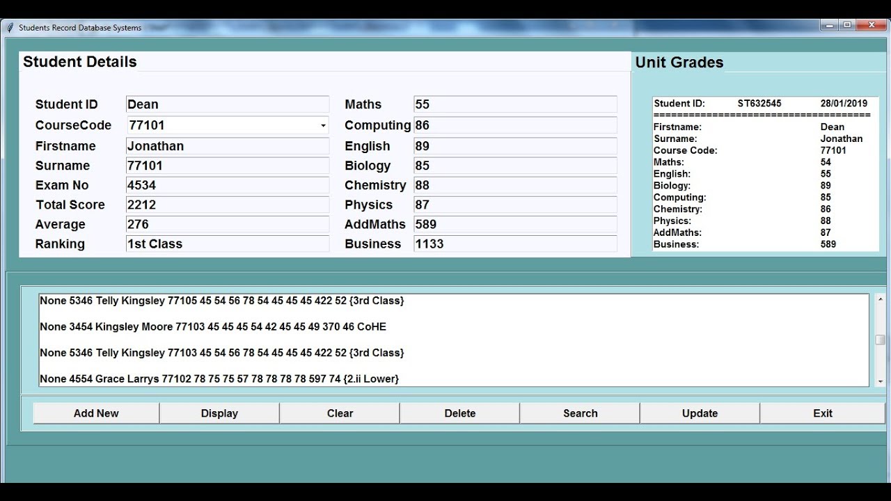 How to Create Student Records Database Systems using SQLite in Python - Full Tutorial