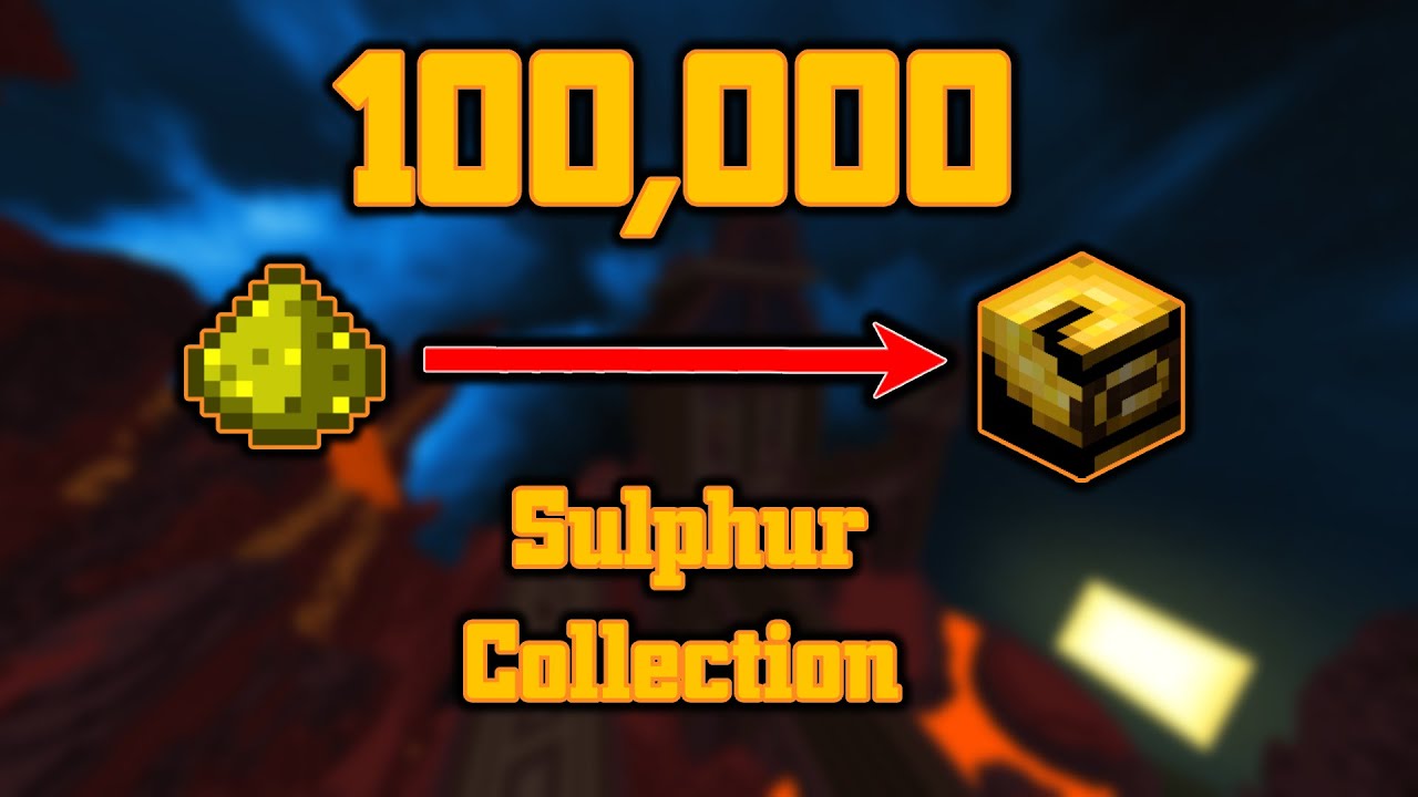 The Fastest Way To MAX Out Sulphur Collection! (Hypixel Skyblock)