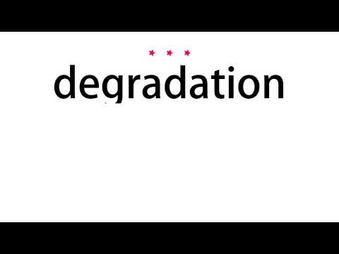 How to pronounce degradation - Vocab Today