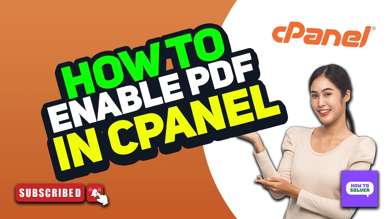 How to enable pdf in cpanel 2025