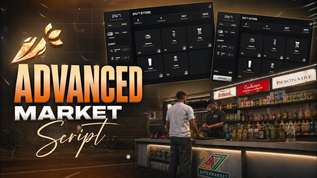FiveM Advanced Market Script | Carotto Studios (ESX/QB/QBOX)