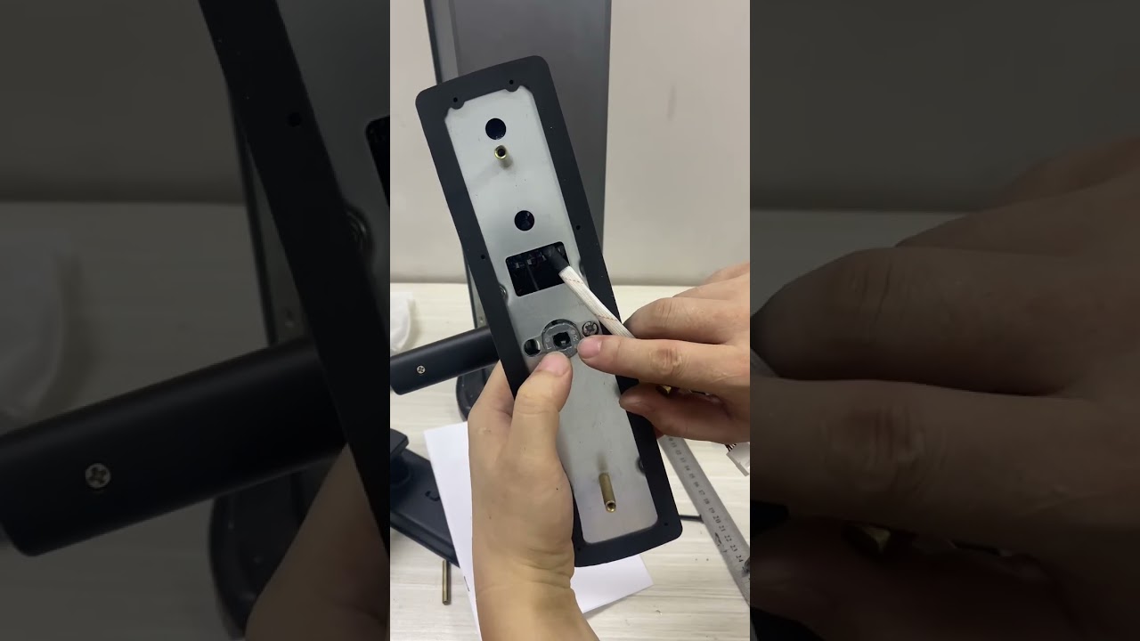 Smart lock installation tutorial. #smartdoorlock #smartlock #ttlock
