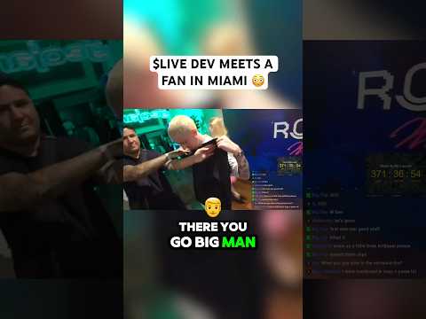 😮$LIVE DEV MEETS FANS IN MIAMI ART BASEL #crypto #livestreaming #livestreamcoin