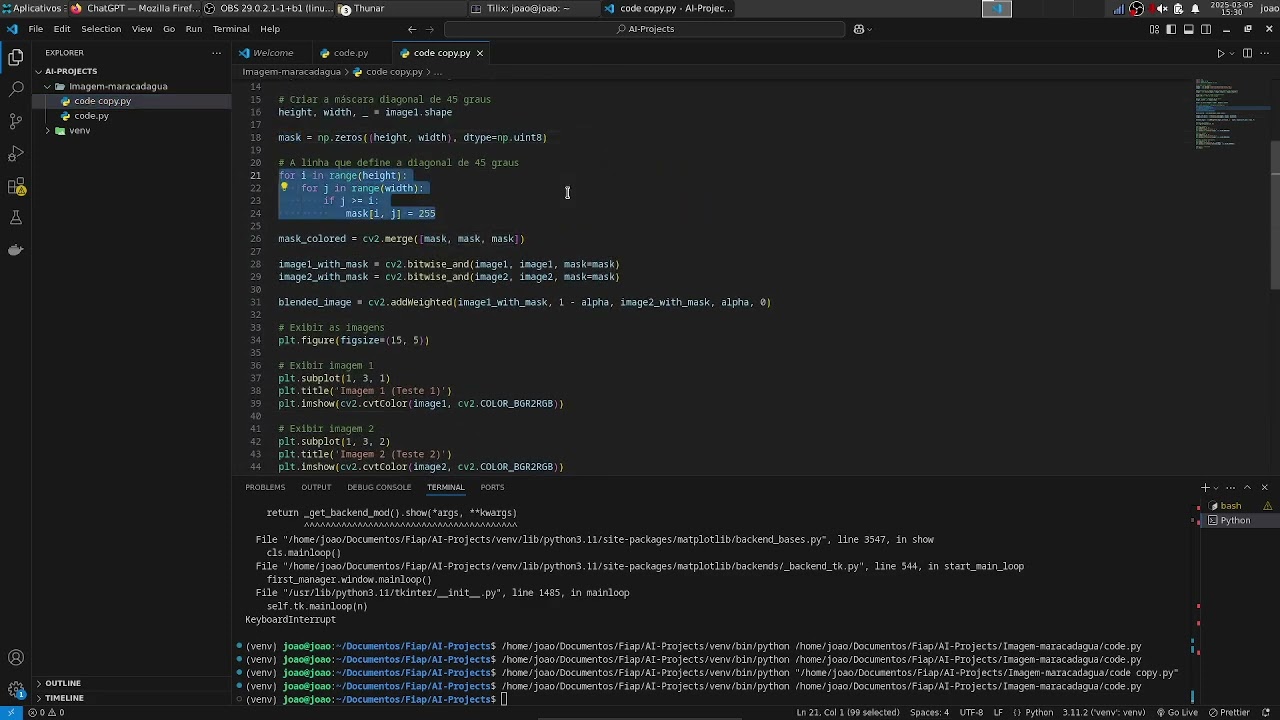 Aplicar a sobreposição python parte 2
