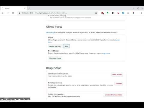 How to create and serve a simple web page with github pages.