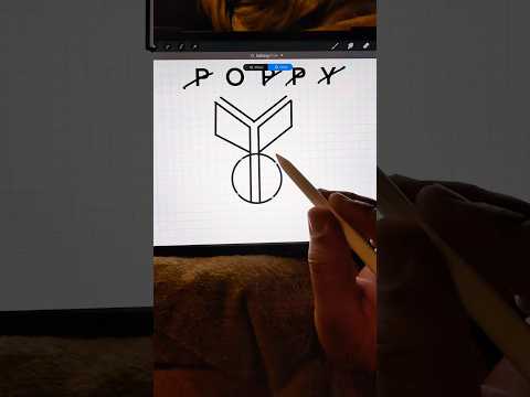 Name POPPY as a Logo comment your name for next video #fyp #foryou #artwork #youtube #youtubeshorts