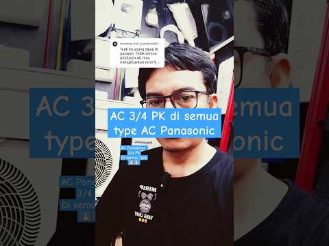 AC 3/4 PK Panasonic di semua type #ac #acpanasonic #panasonicac @panasonicid