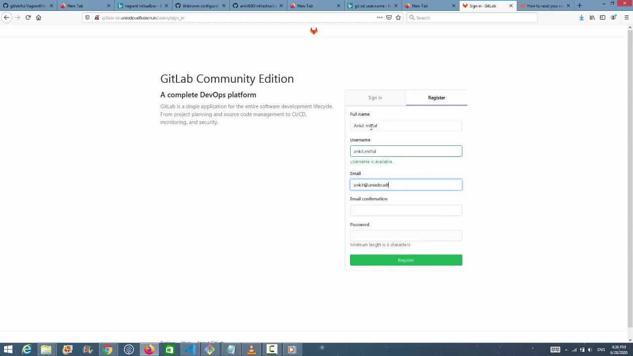 Gitlab user provisioning ssh keys setup