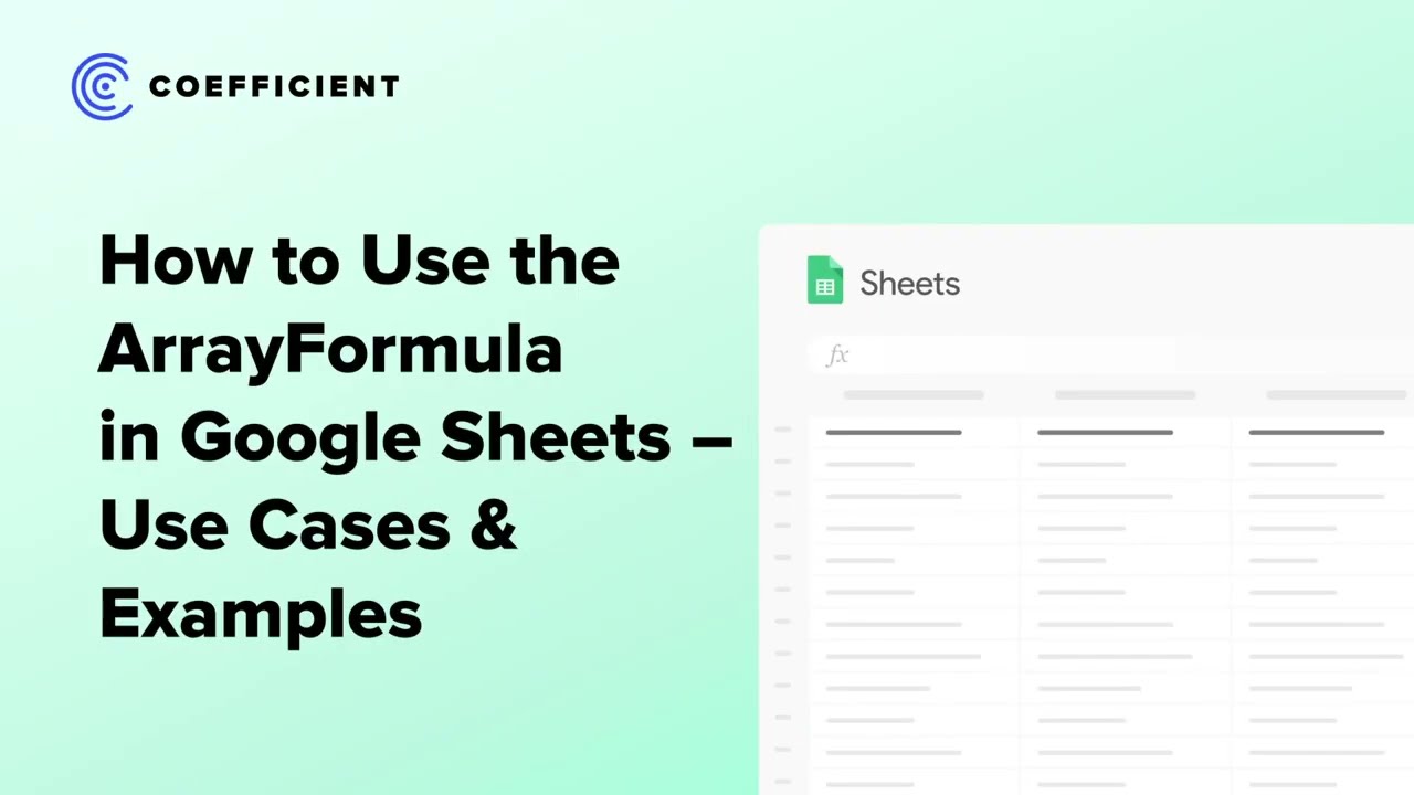 How to Use Array Formula in Google Sheets: Use Cases & Examples