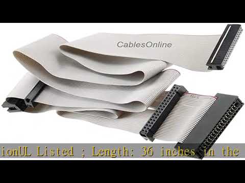 CablesOnline 36 inch Universal Floppy Drive Ribbon Cable for 3.5 or 5.25in Drives, (FF-002)