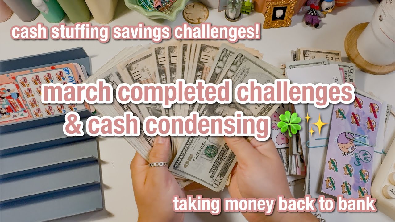 march cash condensing and savingsnchallenge reallocation!! 🩷