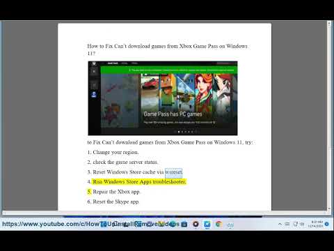 Fix Can’t download games from Xbox Game Pass on Windows 11