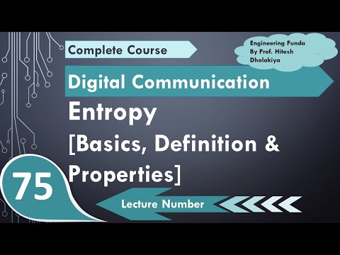 Entropy basics, Definition and Properties Video Lecture - Communication ...