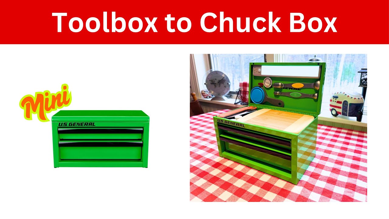 Mini Toolbox Becomes A PRACTICAL Camping Chuck Box