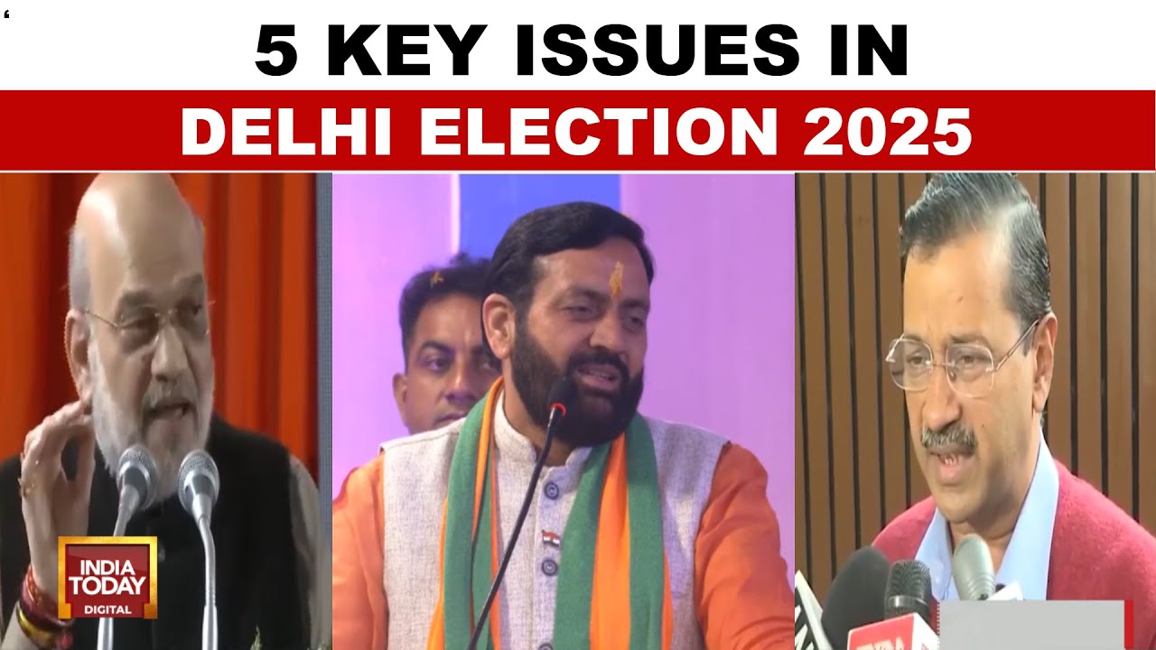 Delhi Election 2025: Yamuna Pollution, Freebies, and Illegal Voters Dominate Campaign | India Today