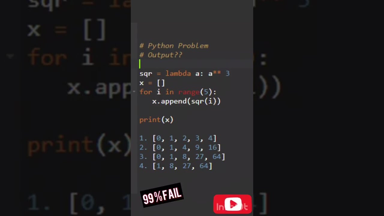 Practice Tricky Python Problem 18