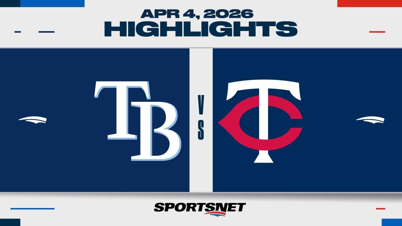 MLB Highlights I Rays vs. Twins - April 4, 2026