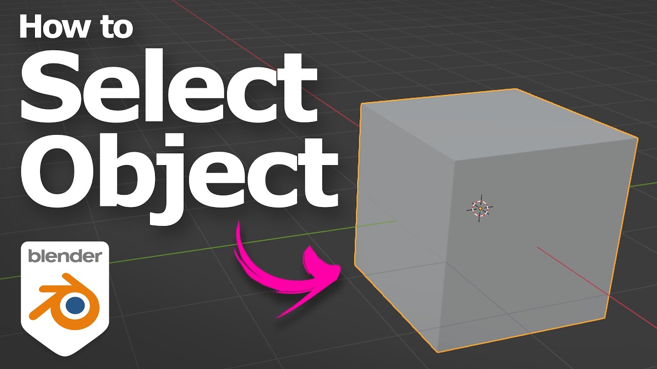 How to select object in Blender