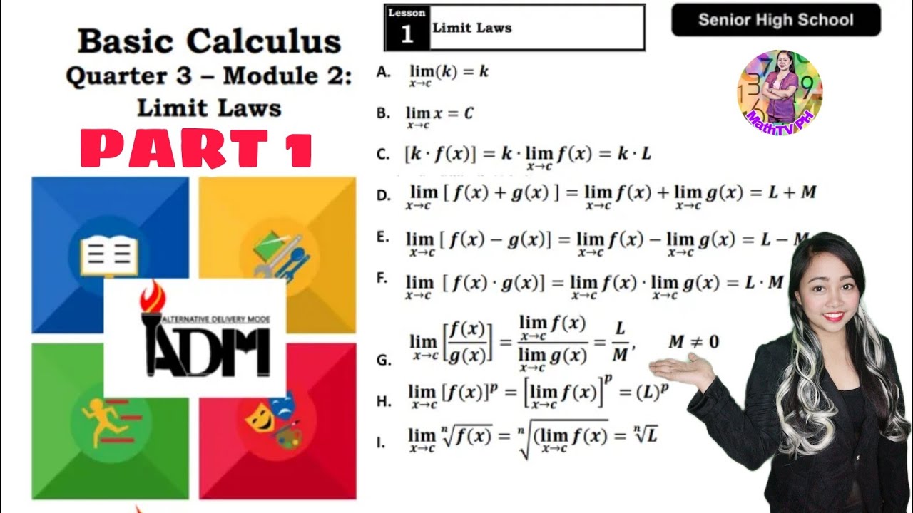 LIMIT LAWS | BASIC CALCULUS MODULE 2 ADM