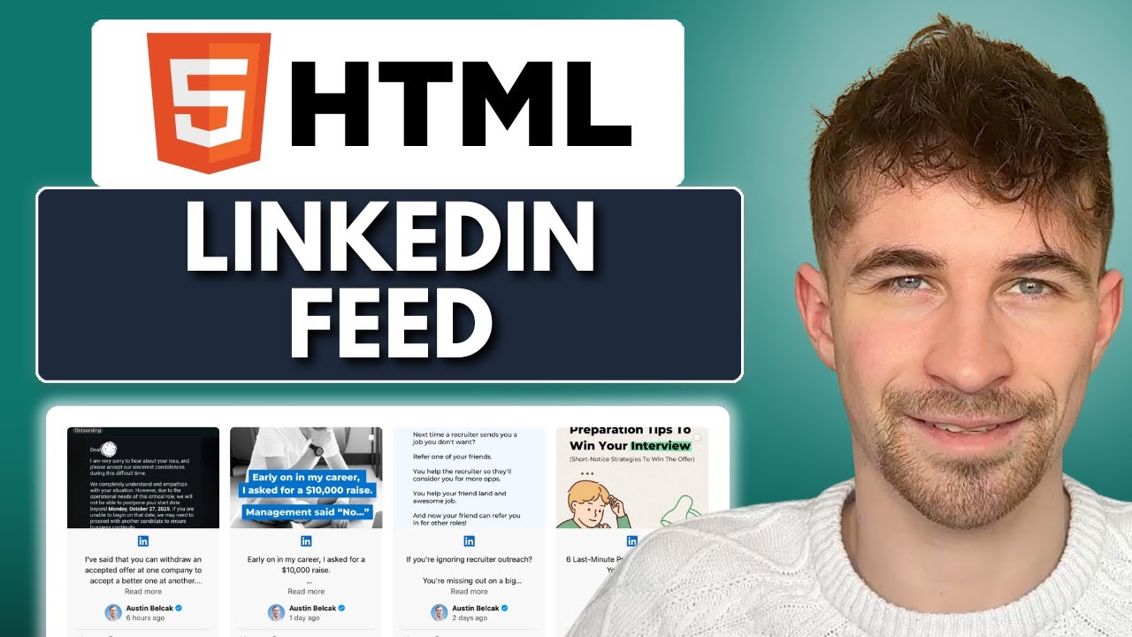 How to Add a LinkedIn Feed to HTML Website (2025)