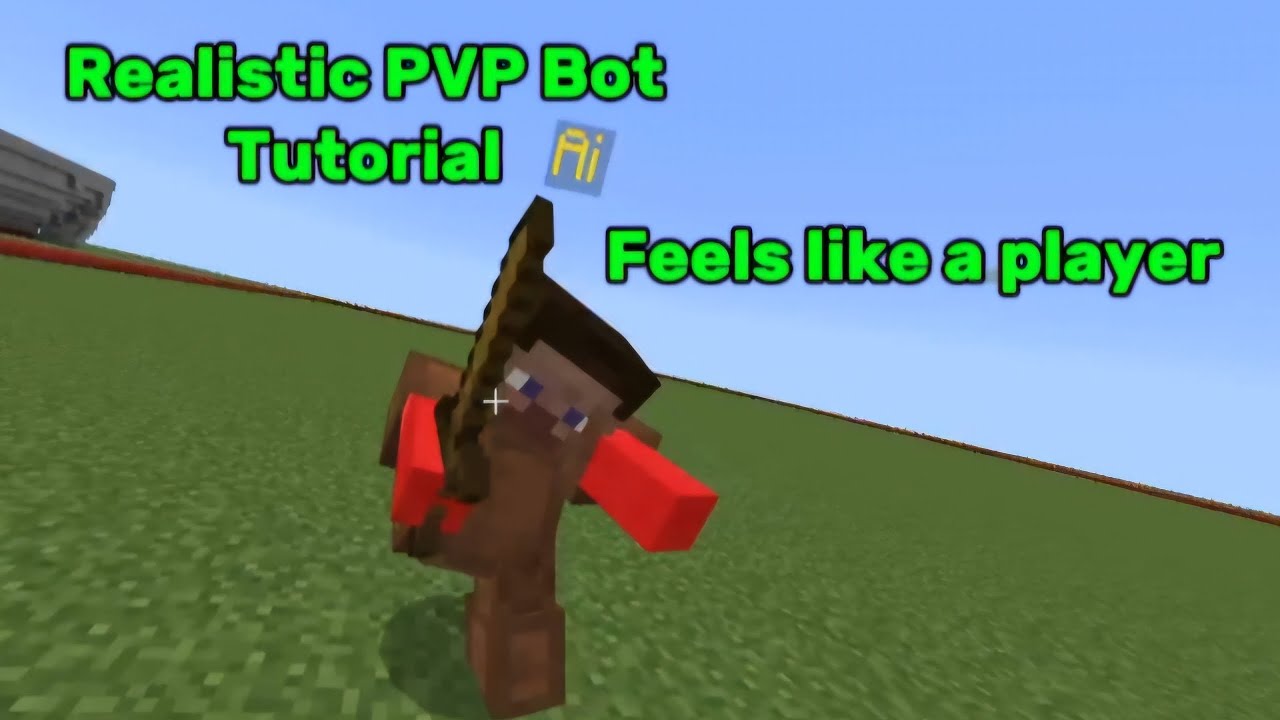 How to make a realistic PVP Bot | Minecraft Bedrock Command Tutorial