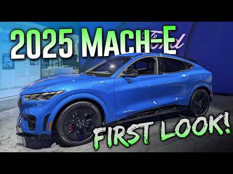 2025 Mustang Mach-E tour - Heat pump added, smaller frunk, interior changes, sport package!