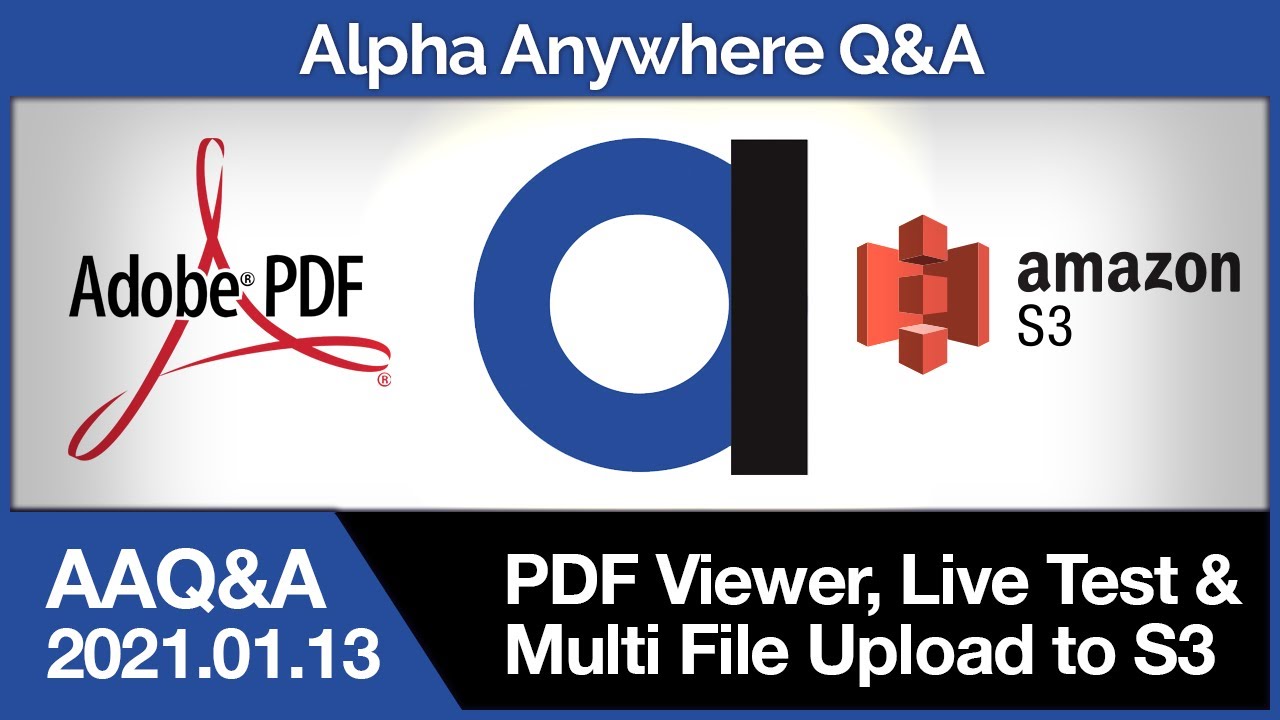 PDF Viewer, Live Test, Multiple Files Upload to S3, Two Factor Login and More 2021.01.13
