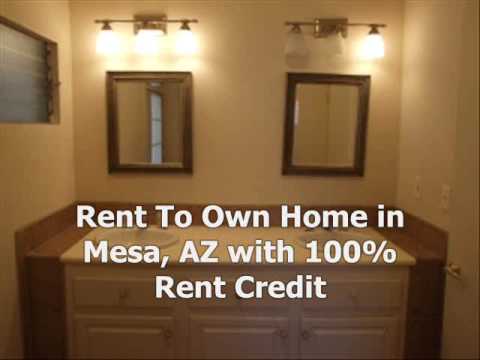 Mesa, AZ Rent To Own Home, 100% Rent Credit, No Qualifying, Bad Credit OK