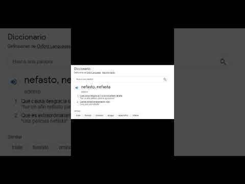 Nefasto. (Definición)