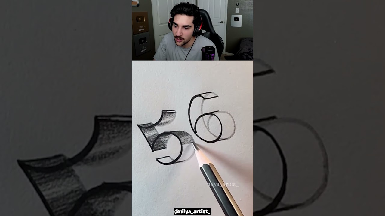 How to Draw 3D Numbers! 🤯