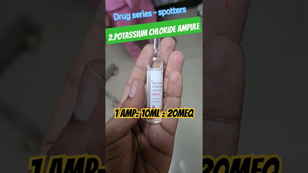 Potassium chloride ampule composition