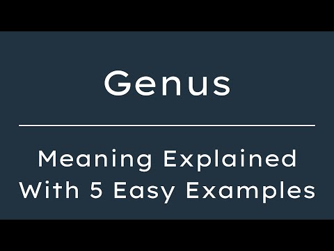 What Does Genus Mean? Genus Meaning in English With 5 Example Sentences