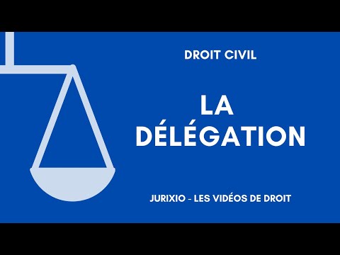 Delegation (definition, perfect and imperfect delegation) - General regime of obligation