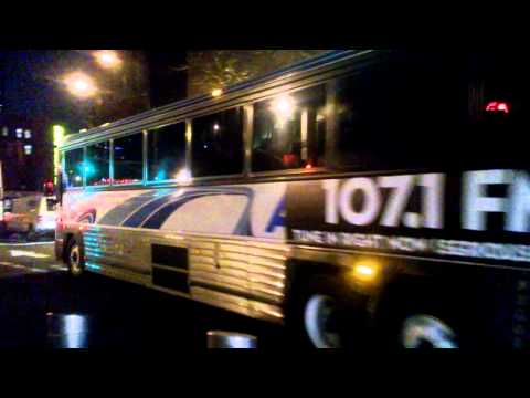 Academy Bus 8806 Exiting the Port Authority Bus Terminal MCI in New York City