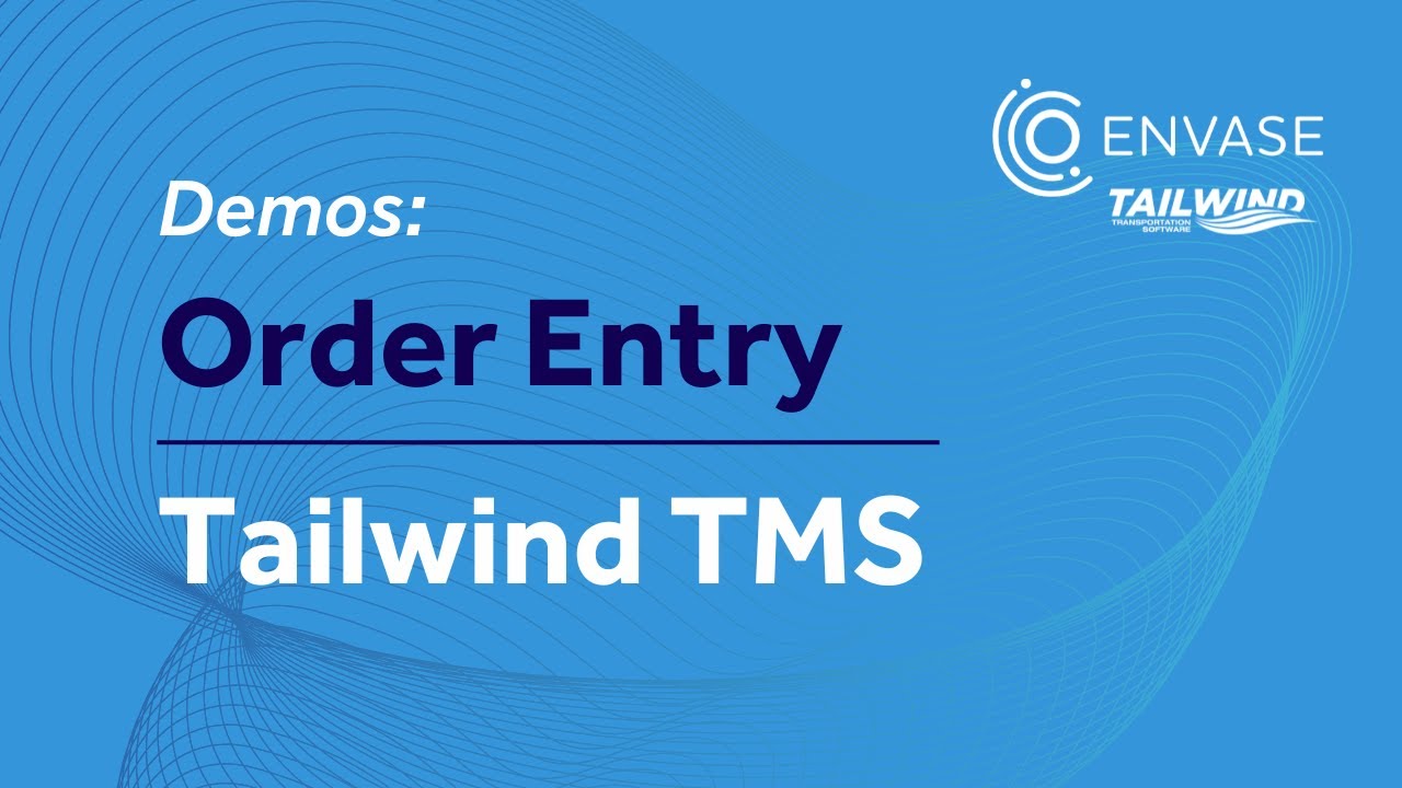 Order Entry Demo | Tailwind TMS Demos