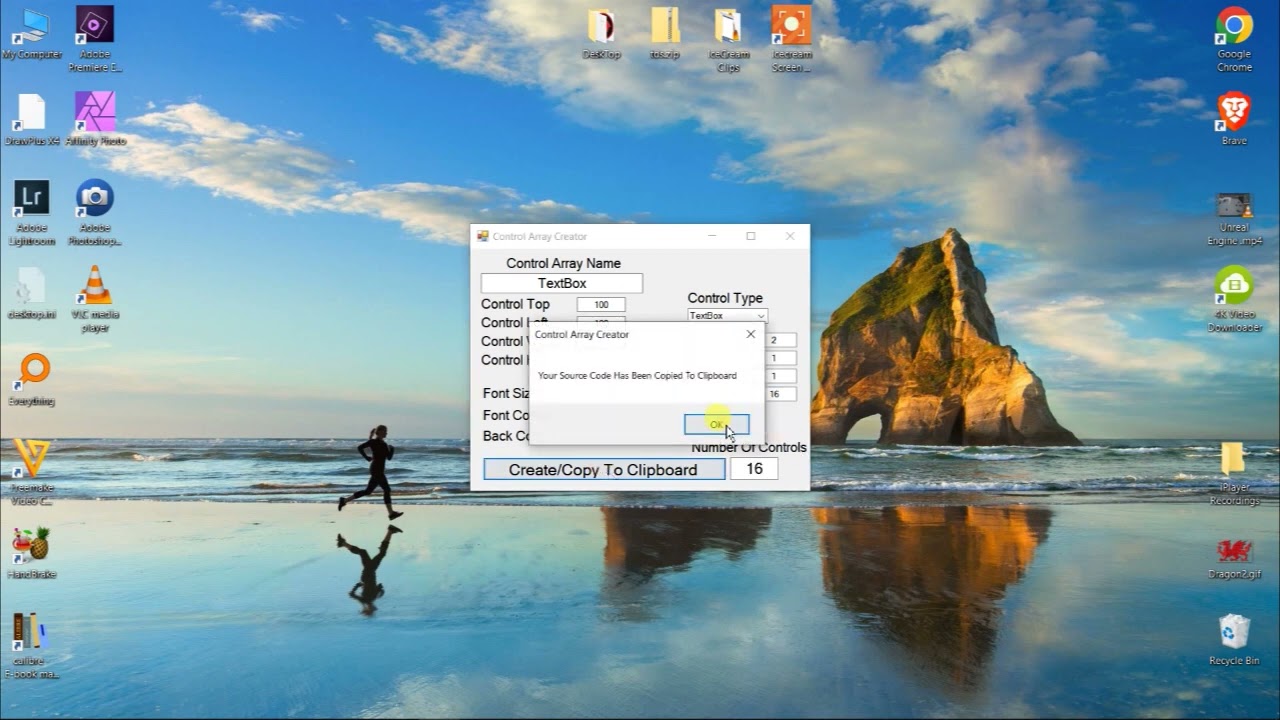 VB.net Control Array Creator - Automatically create control arrays. A chess board example included.