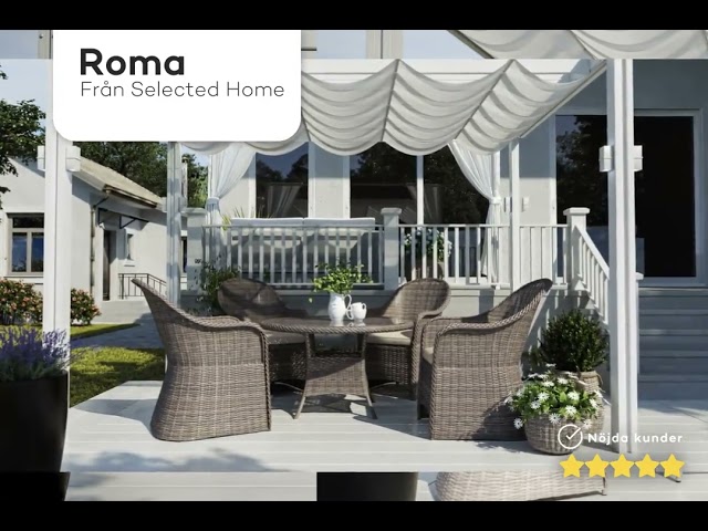 Köp Roma karmstol - Grå med grå dyna från Selected Home - Bra Möbler