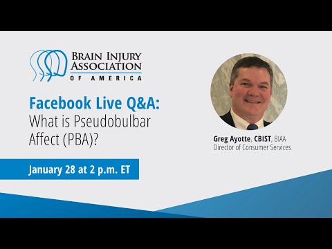 Pseudobulbar Affect PBA Q&A W/ Greg Ayotte