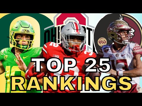 Revealing AP Top 25 College Football Rankings l Florida rises and Oregon plummets in the latest