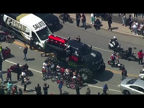 ProgressVideo.TV: Rapper DMX's casket rides monster truck to memorial ...