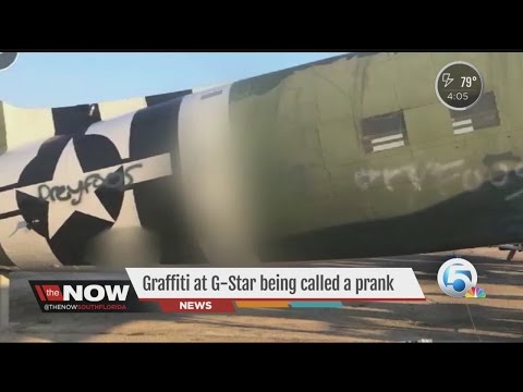 Graffiti at G-Star being called a prank