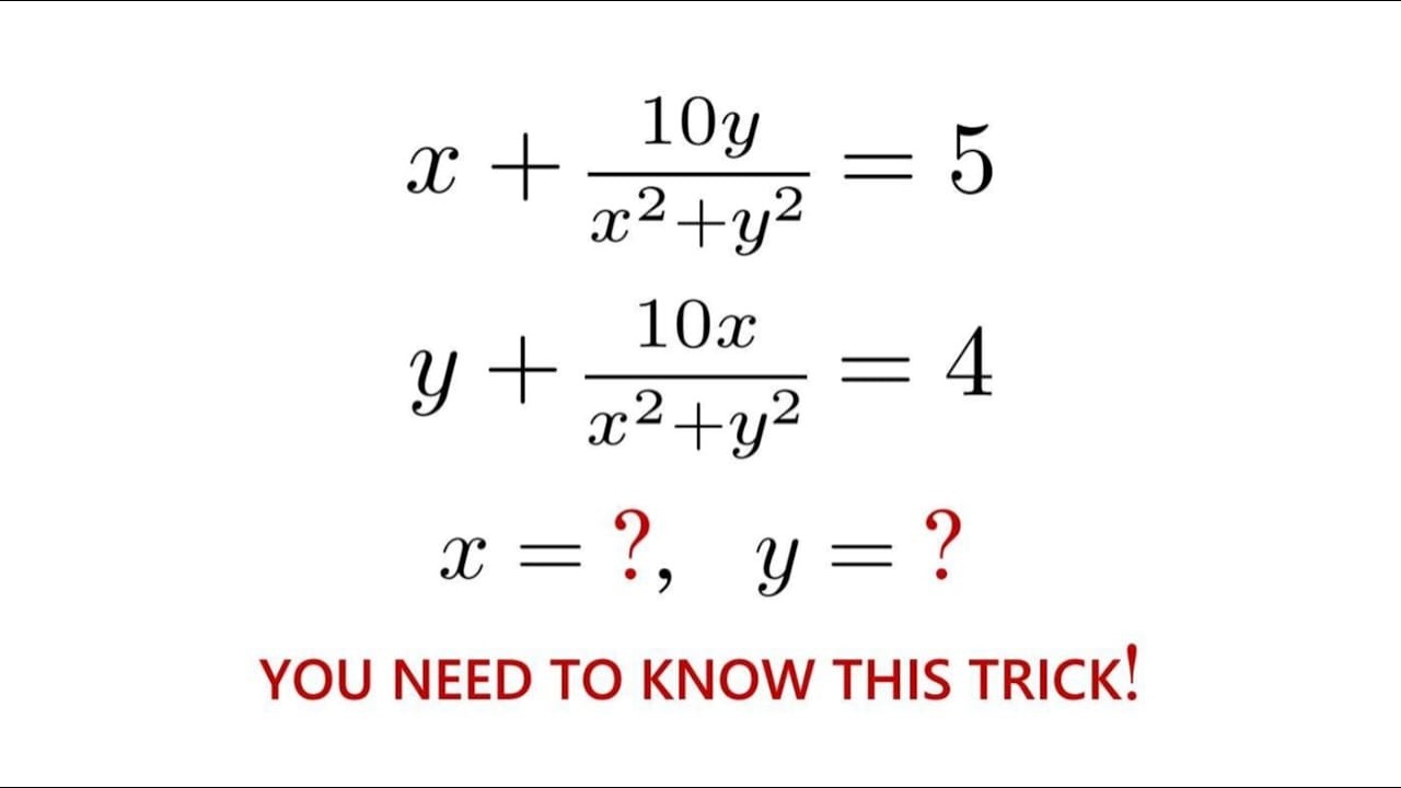 Most Students Struggle With These Simultaneous Equations - Can You Solve Them?