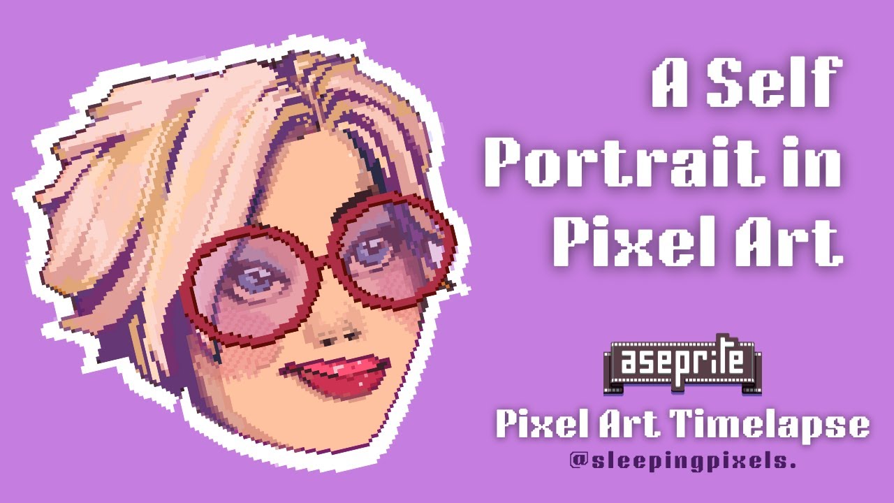 Self Portrait Pixel Art - Aseprite Timelapse #timelapse #pixelart