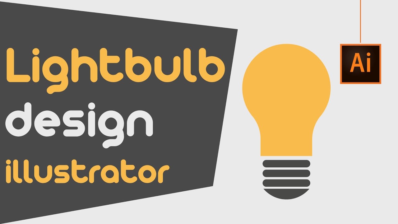 Light bulb design in illustrator | Illustrator cc Tutorial