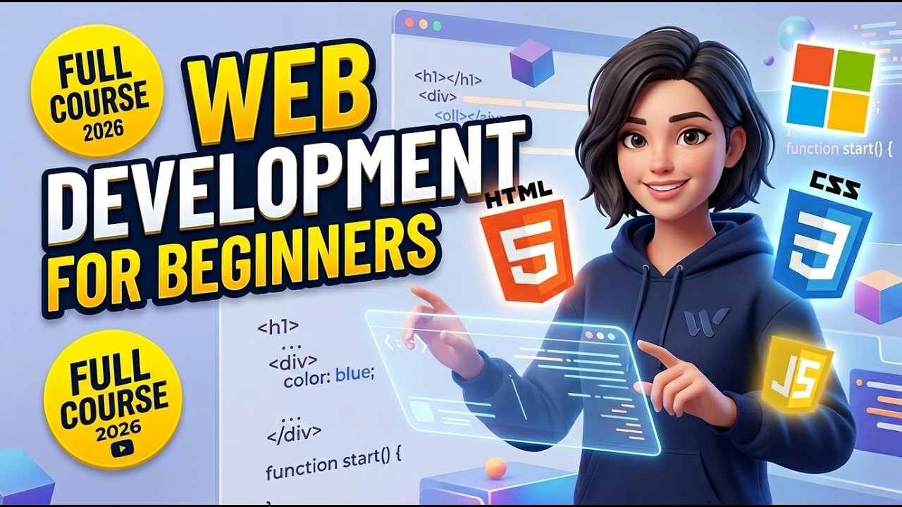 Web Development for Beginners 2026 | Microsoft Full Course (HTML CSS JavaScript)