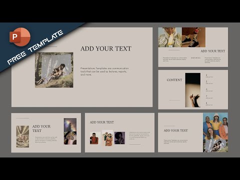 Minimalist Brown Color Powerpoint | Aesthetic PowerPoint Presentation | FREE TEMPLATE
